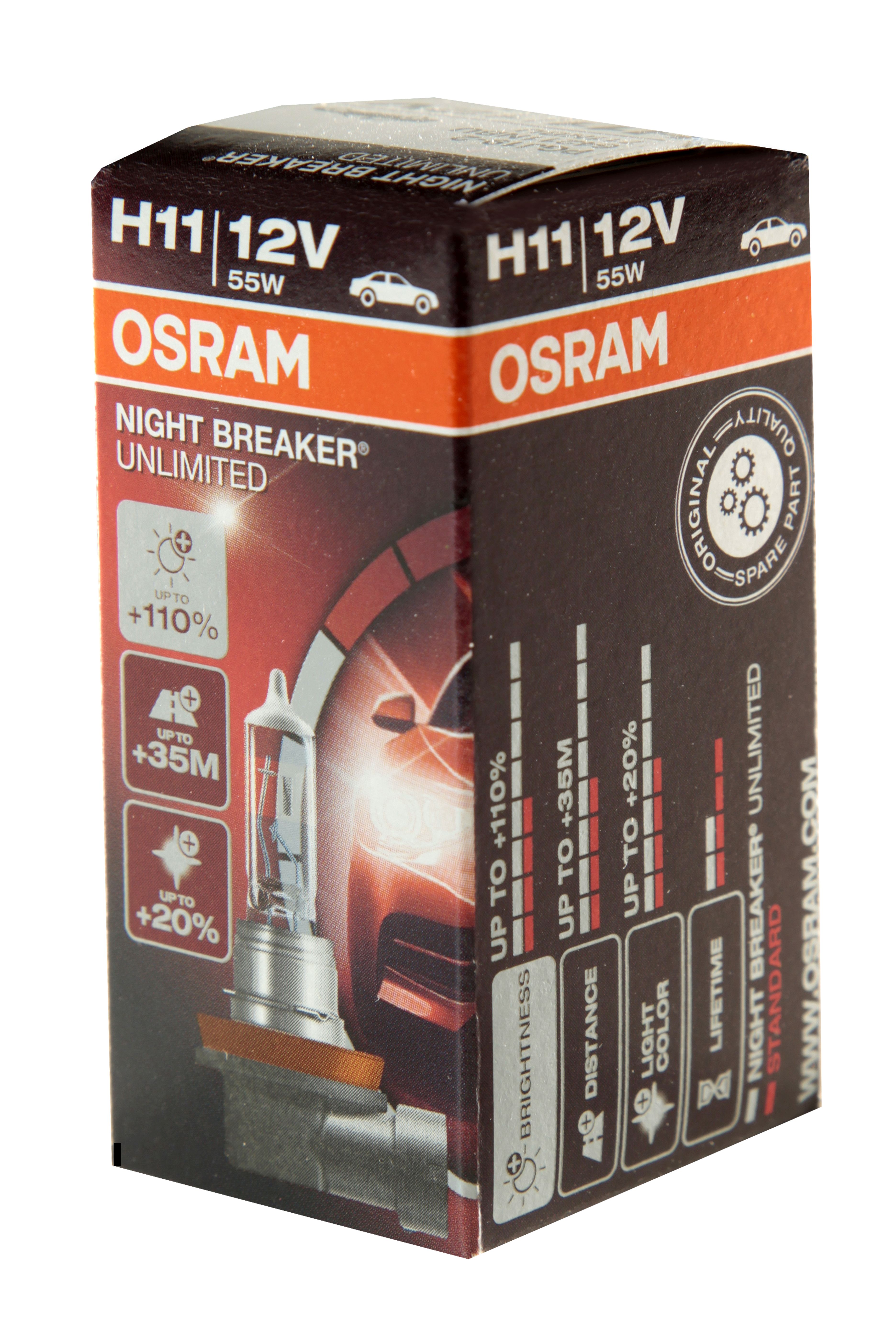 Osram H11 NBU Night Breaker Unlimited Halogen Lampe | KFZlampen24.de