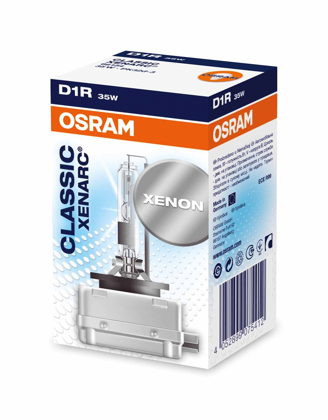 Osram D1R 66150CLC CLASSIC Xenarc Xenon Brenner | www.KFZLampen24.de